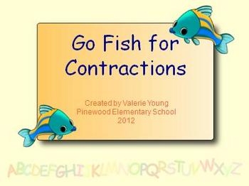 Go Fish for Contractions SMART Board Notebook Game - FaveThing.com