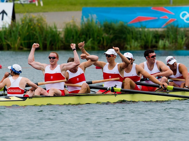 Canadian men’s eight rowing crew wins silver medal at the 2012 Olympic ...