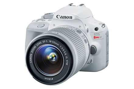 Canon EOS Rebel SL1 EF-S 18-55mm IS STM Kit White - FaveThing.com