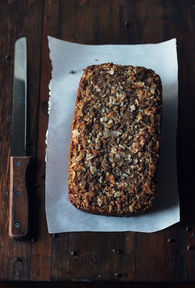 Chocolate Coconut Zucchini Bread with Coconut-Crumble Topping ...