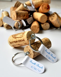 DIY wine cork keychain - FaveThing.com