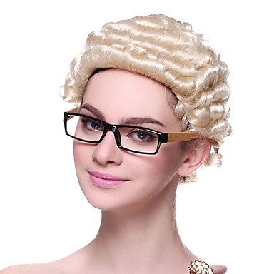 High Quality Capless Synthetic Short Curly Lawyer's Hair Wigs ...