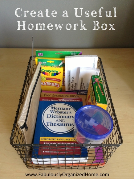 Homework Box - FaveThing.com