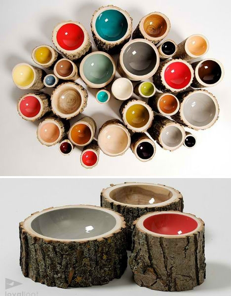 Log Dog Bowls - FaveThing.com