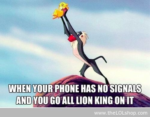 When Your Phone Has No Signal - FaveThing.com