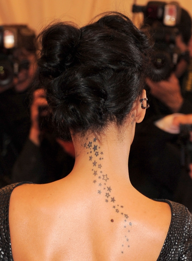 Stars neck tattoo - FaveThing.com