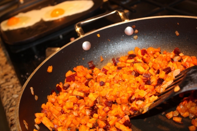 Sweet Potato Hash with Beets and Winter Squash - FaveThing.com