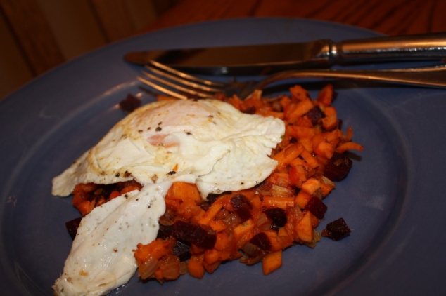 Sweet Potato Hash with Beets and Winter Squash - FaveThing.com